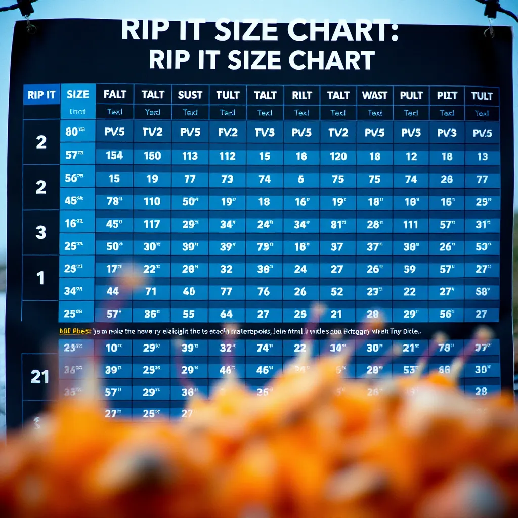 Mastering the Rip It Size Chart for Watersports